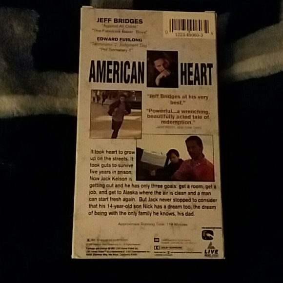 American Heart | Other | American Heart Movie Vhs Tape | Poshmark